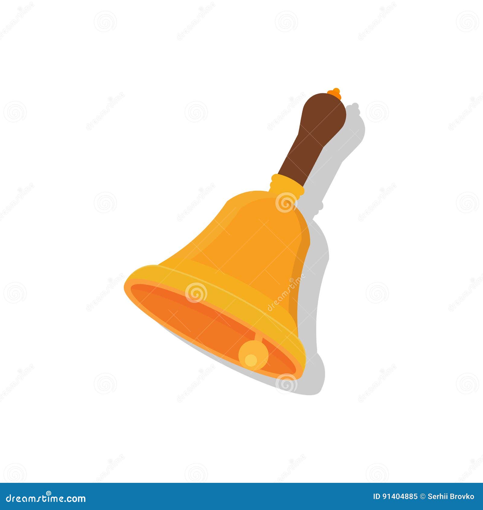 Bell stock vector. Illustration of christmas, ornament - 91404885