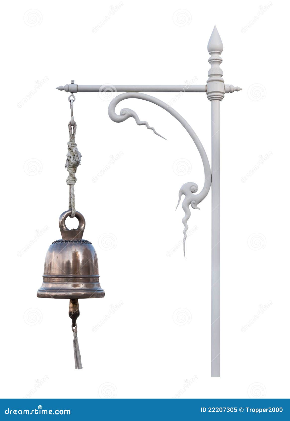Bell isolated on white . stock image. Image of dame, bell - 22207305