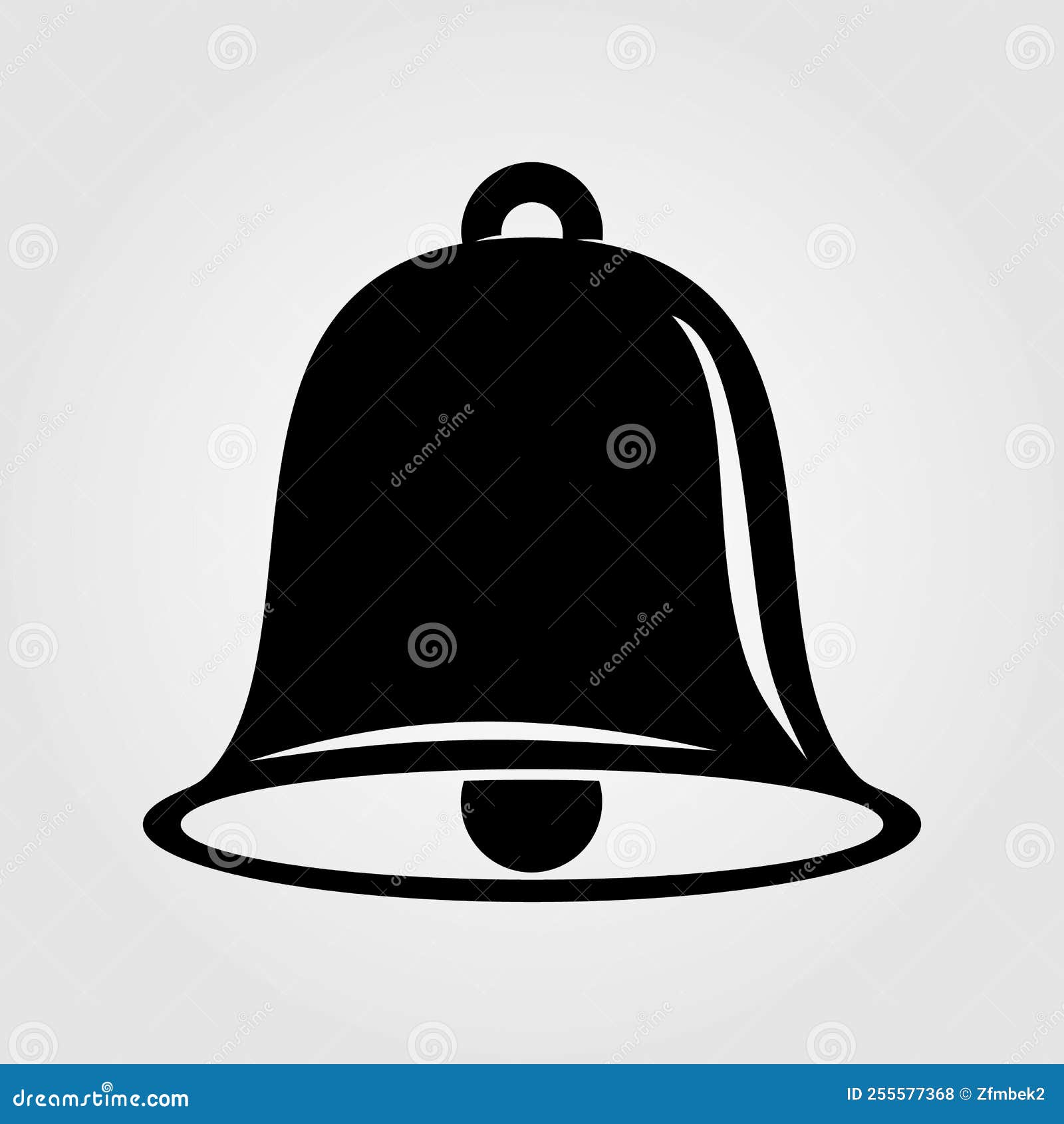 Bell Isolated on the White Background. Vector Stock Vector ...