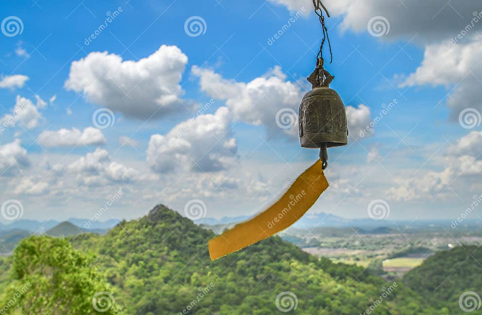 Bell on Landscape Background Stock Image - Image of background, clear ...