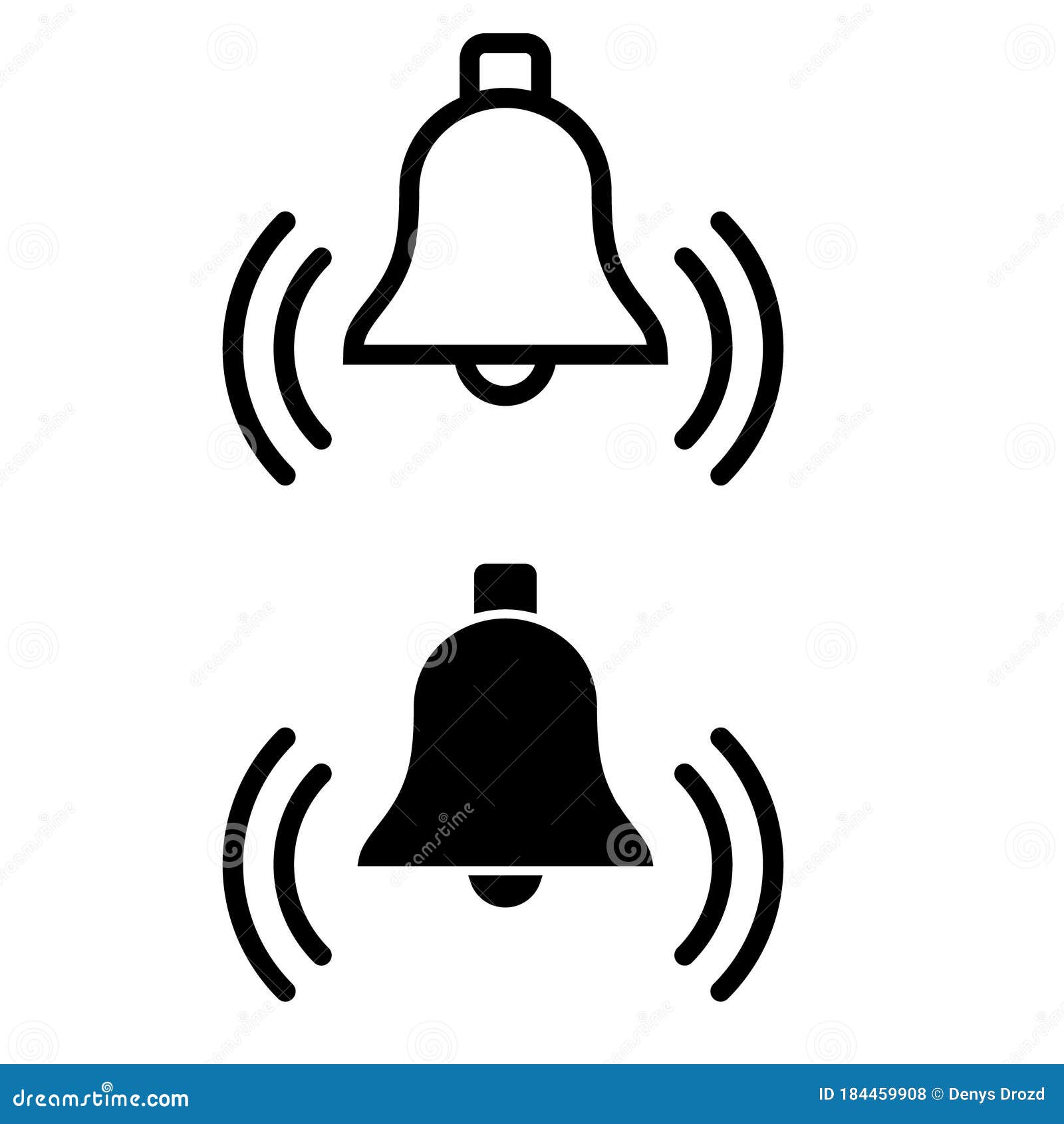 Bell Linear Vector Icon. Alarm Illustration Sign. Alert Symbol ... Bell Linear Vector Icon. Alarm Illustration Sign. Alert Symbol ...