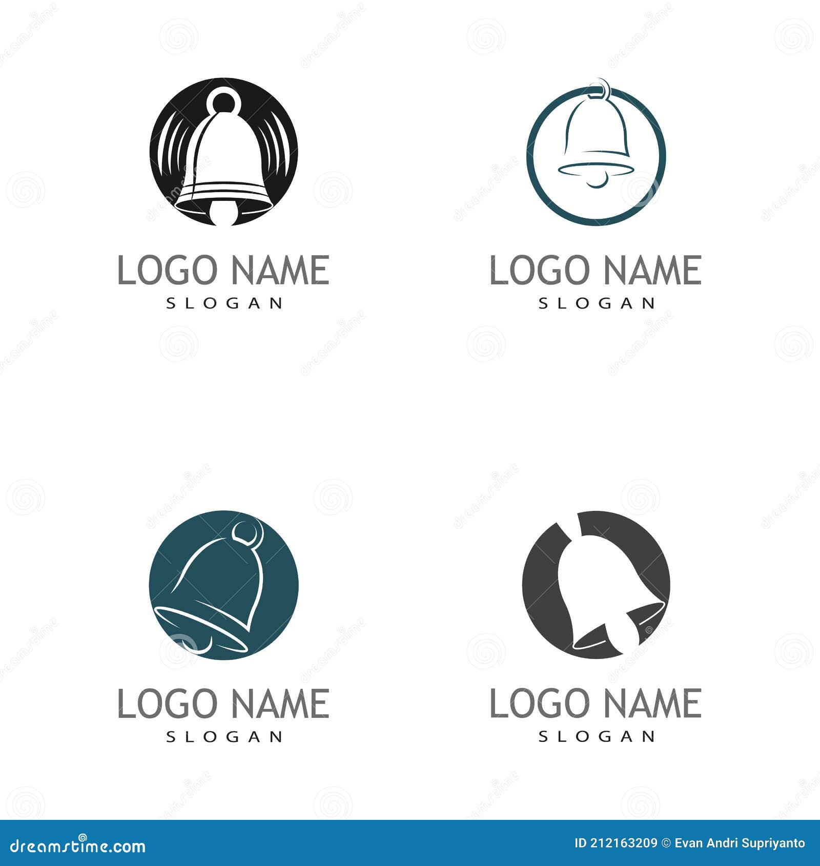 Bell Logo Template Vector Symbol Illustration Design Stock Vector ...