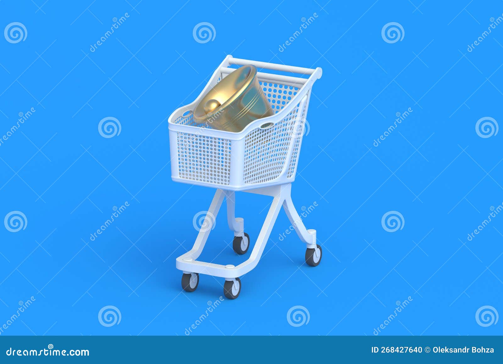 Bell in market cart stock illustration. Illustration of retro - 268427640
