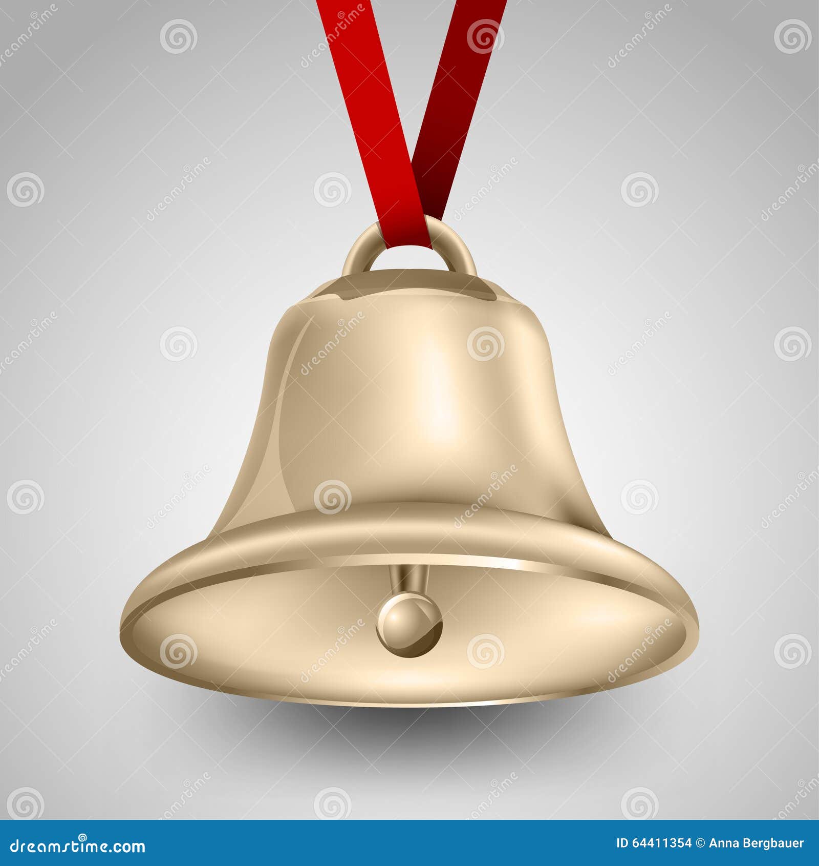 Bell metallic gold stock vector. Illustration of call - 64411354