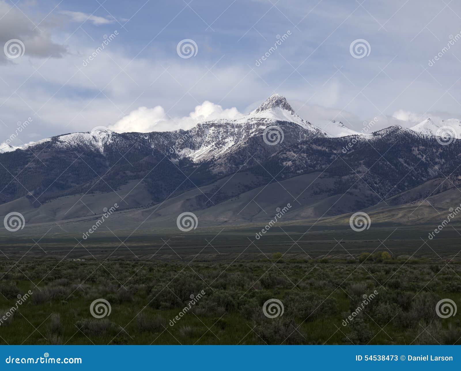 Bell Mountain stock image. Image of snow, idaho, peak - 54538473