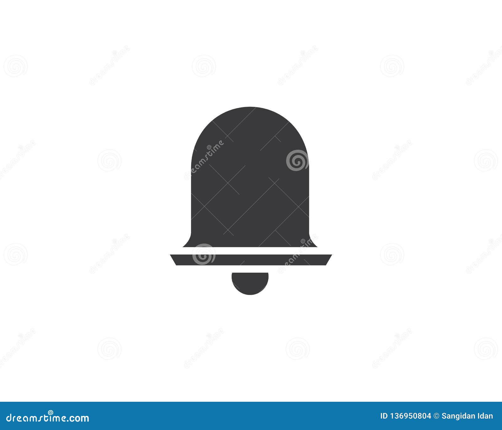 Bell Notification Icon Vector Stock Vector - Illustration of sound ...