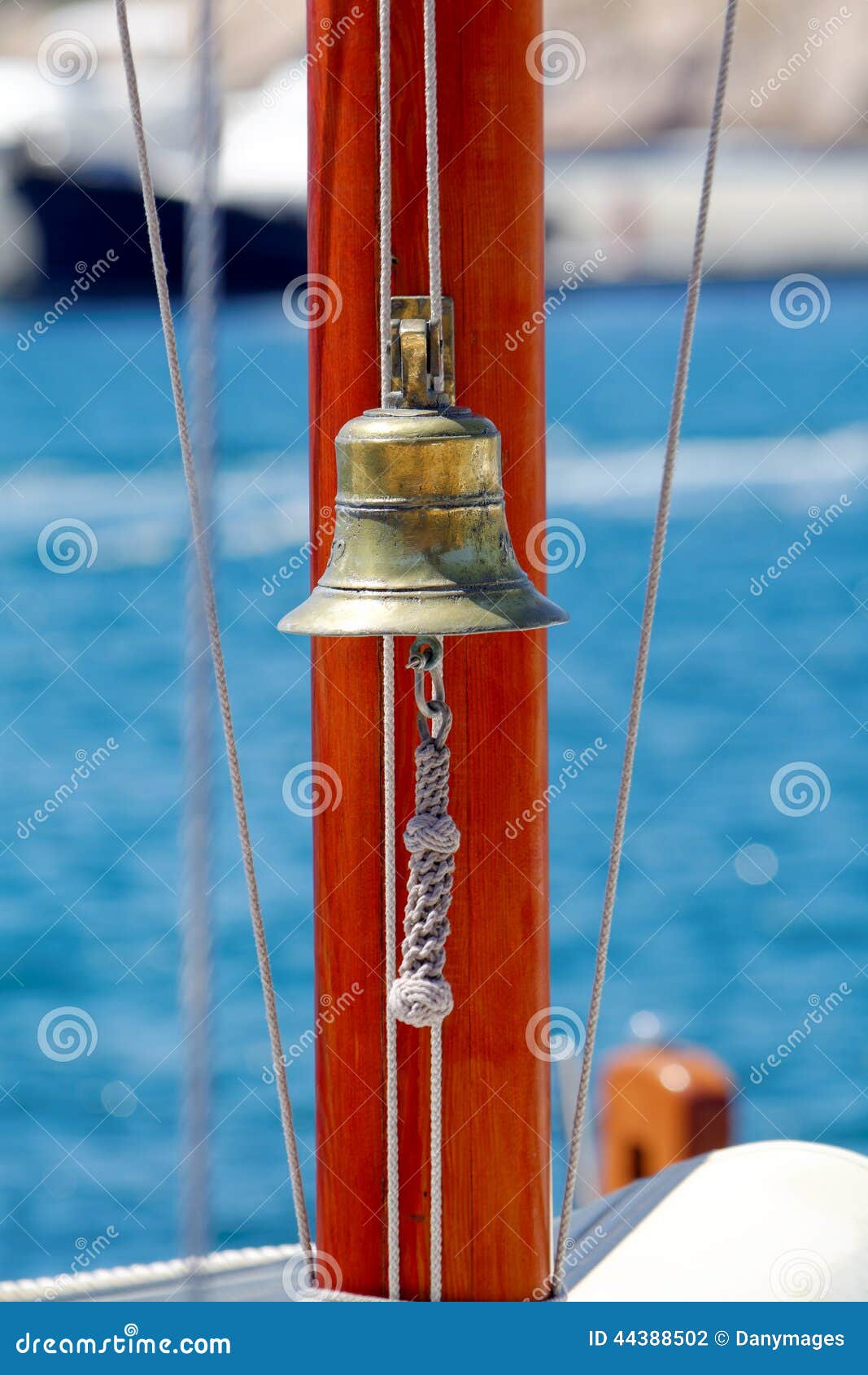 Bell stock photo. Image of sailing, sail, wooden, maritime - 44388502