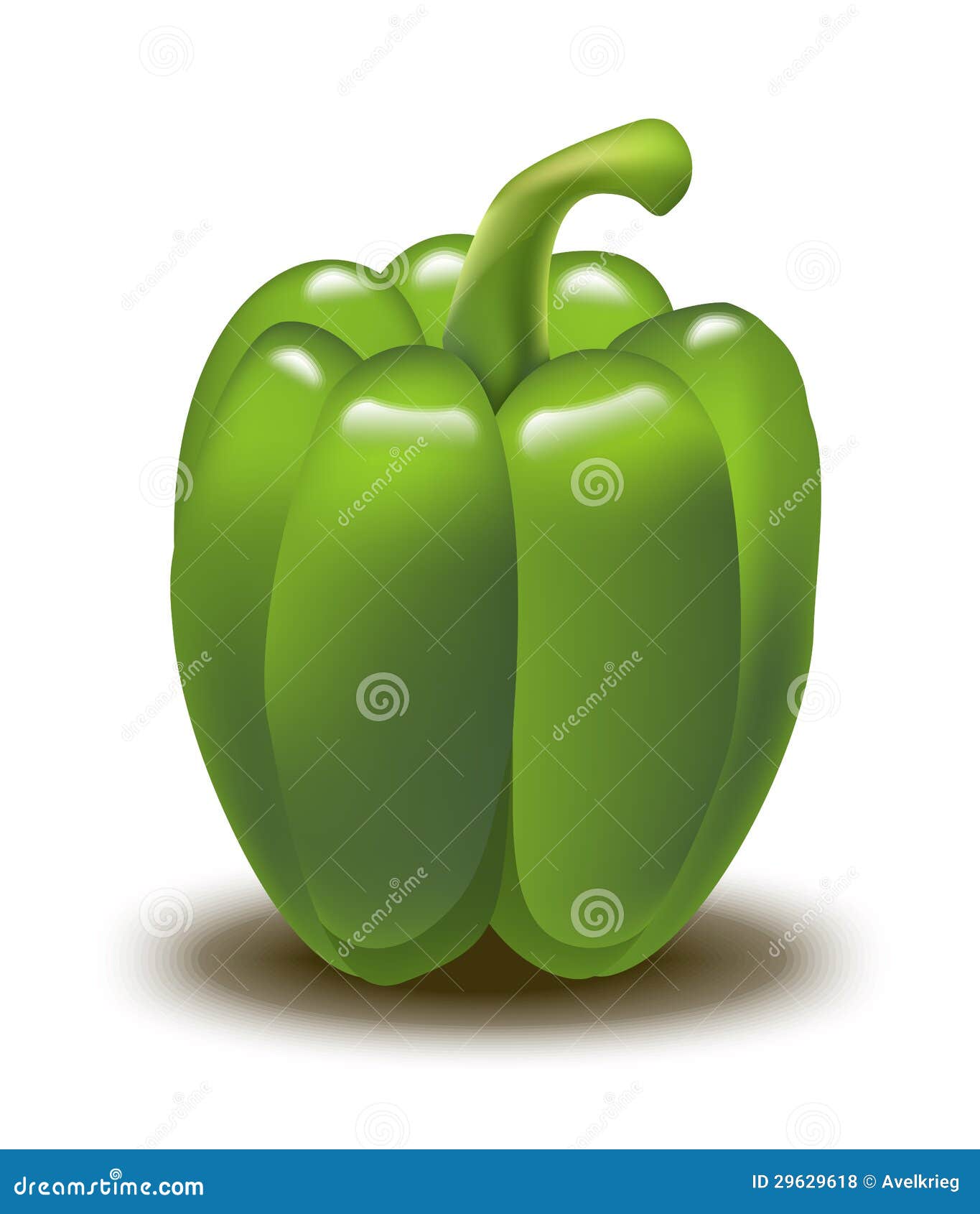 Bell Pepper Cute Anime Humanized Smiling Cartoon Vegetable Food ...