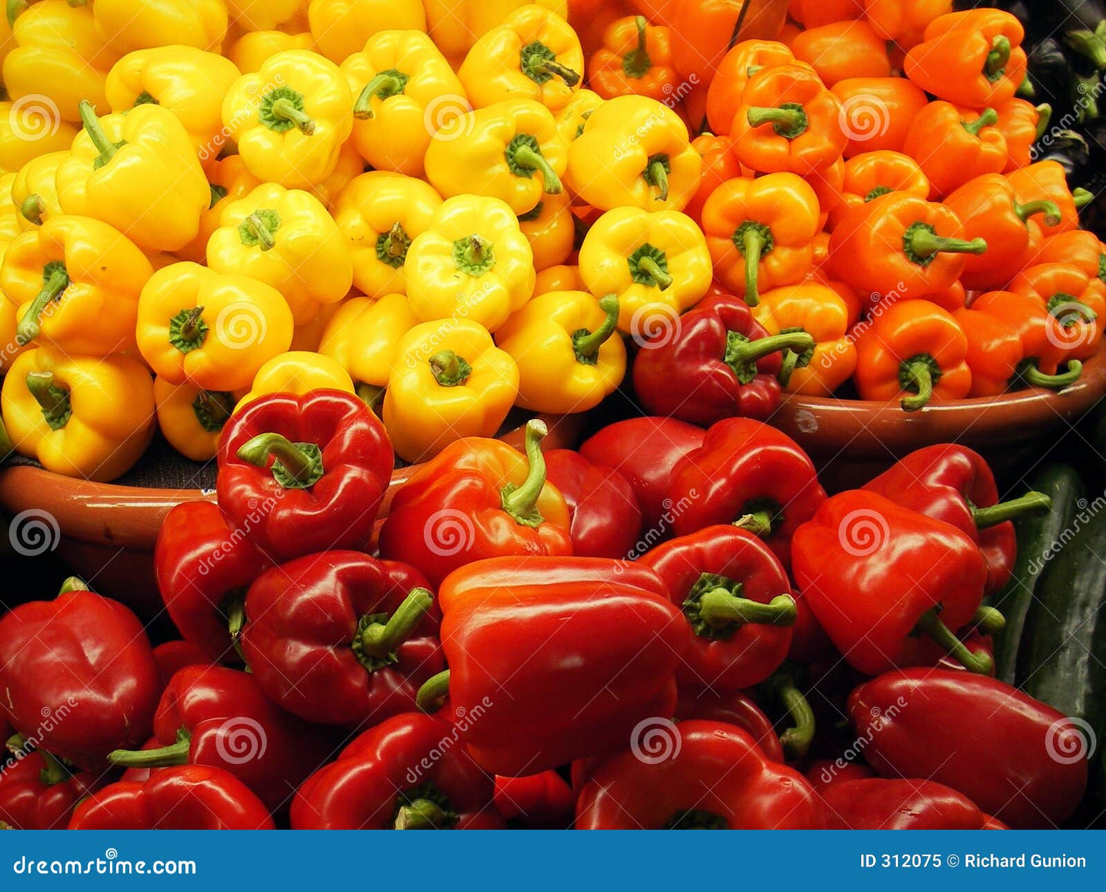Bell Pepper Assortment stock image. Image of grocery, trio - 312075