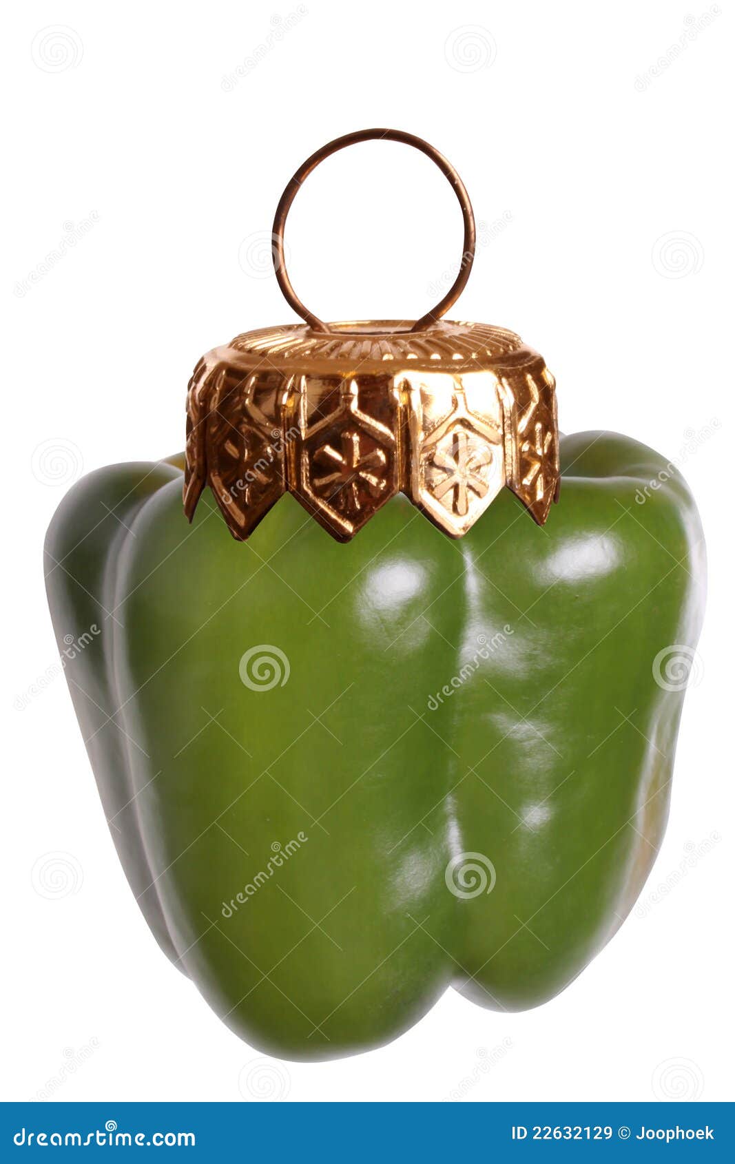 Bell Pepper with Bauble Cap Stock Image - Image of bell, white: 22632129