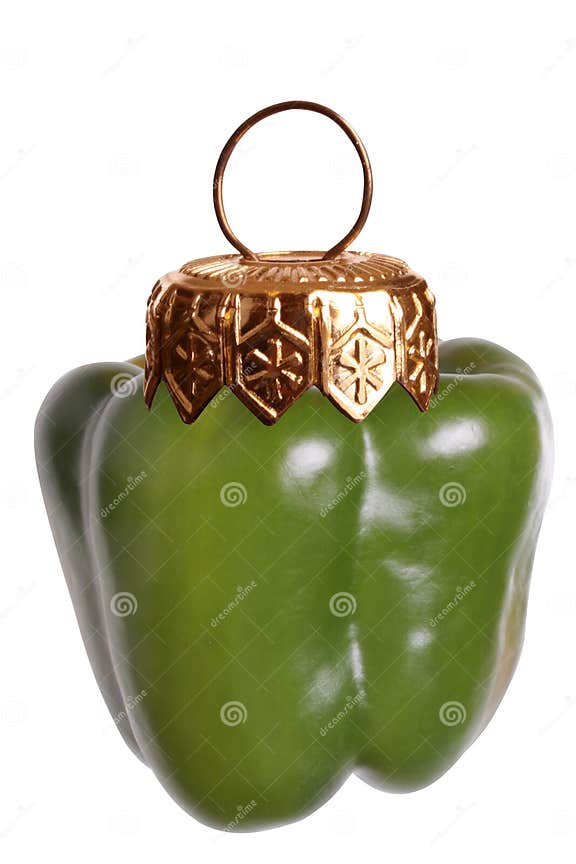 Bell Pepper with Bauble Cap Stock Image - Image of bell, white: 22632129