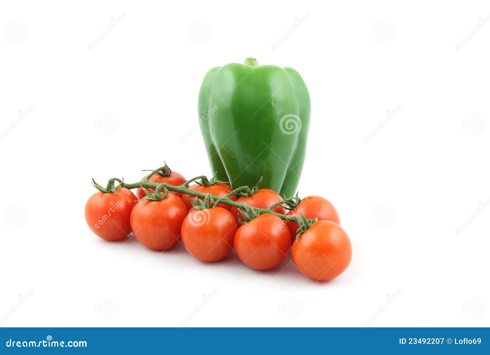 Bell Pepper and Cherry Tomatoes Stock Image - Image of vegetarian ...