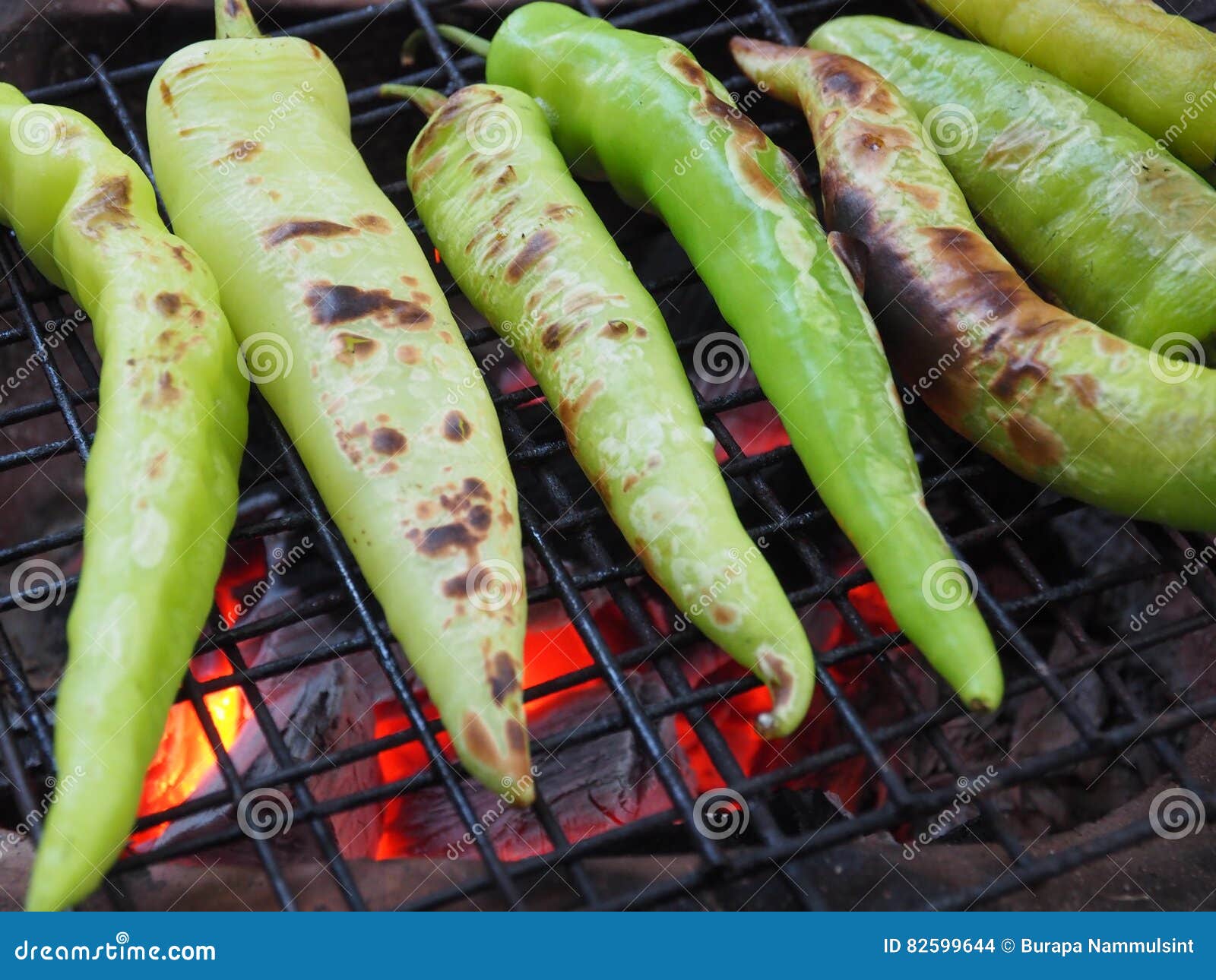 Bell pepper grill. stock photo. Image of roasted, bell - 82599644