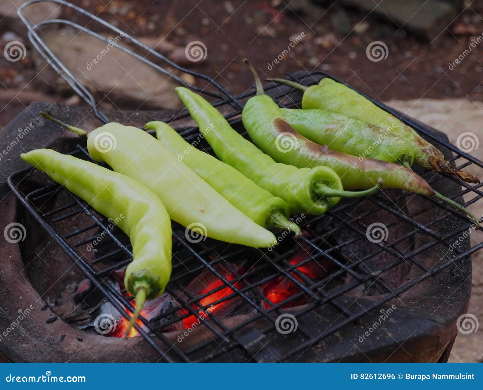 Bell pepper grill. stock photo. Image of grilled, gourmet - 82612696
