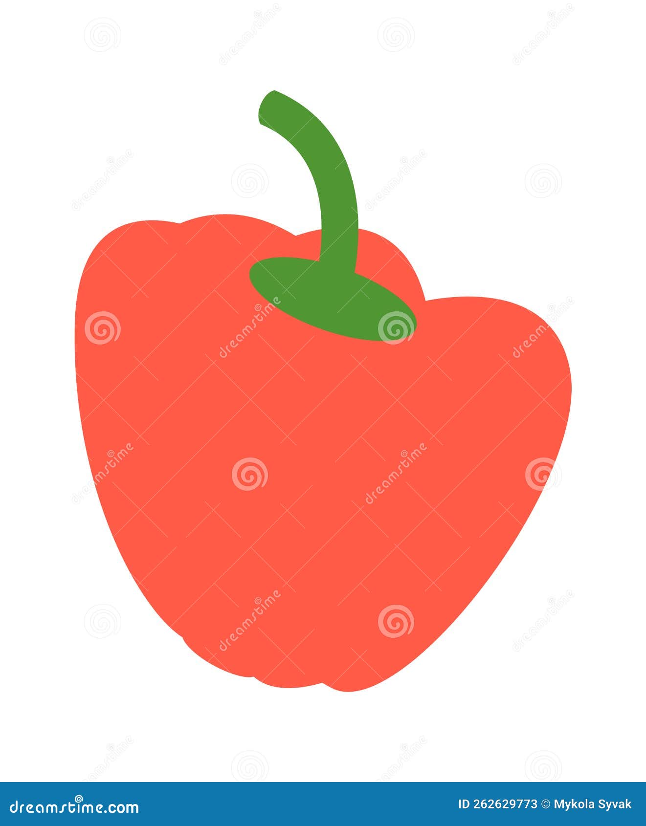 Bell pepper icon stock vector. Illustration of object - 262629773
