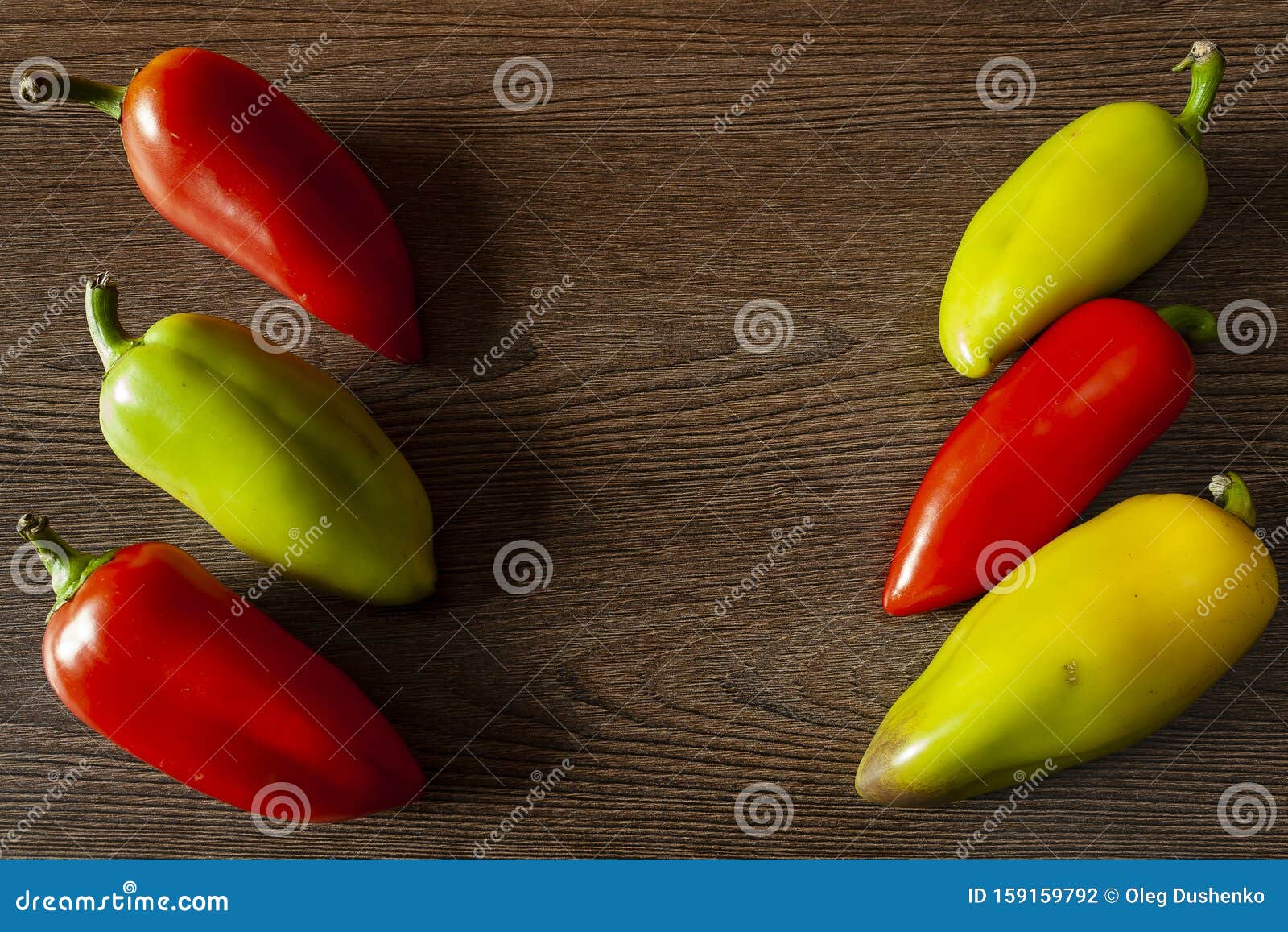 Bell Pepper in a Plate on a Wooden Table Stock Photo - Image of peppers ...