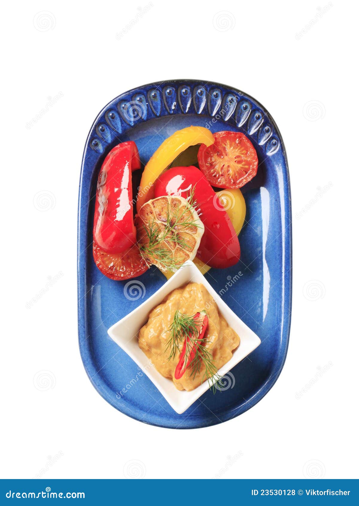 Bell pepper puree stock photo. Image of cutout, overhead - 23530128