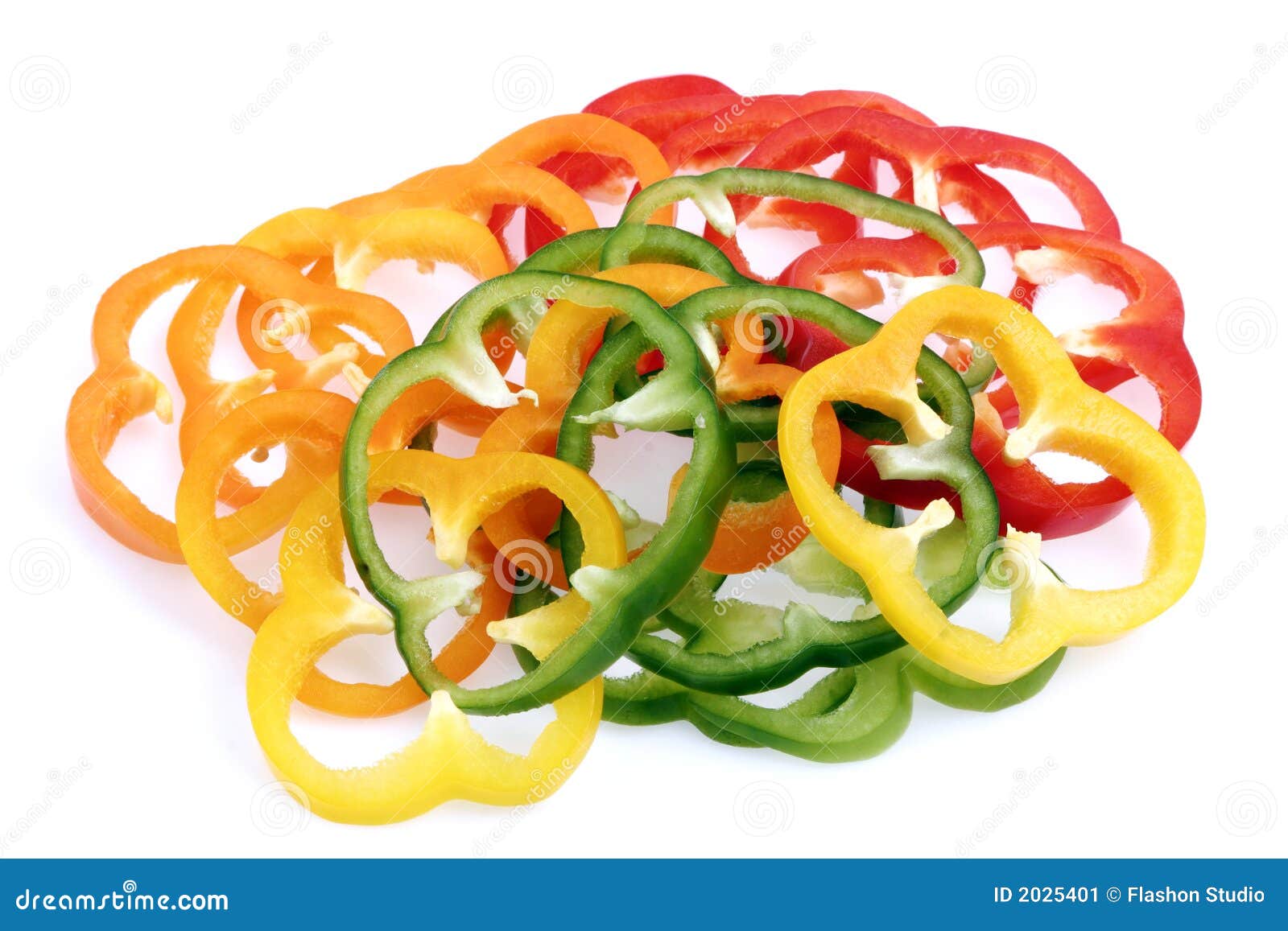 Bell pepper slices stock image. Image of pepper, grocery - 2025401