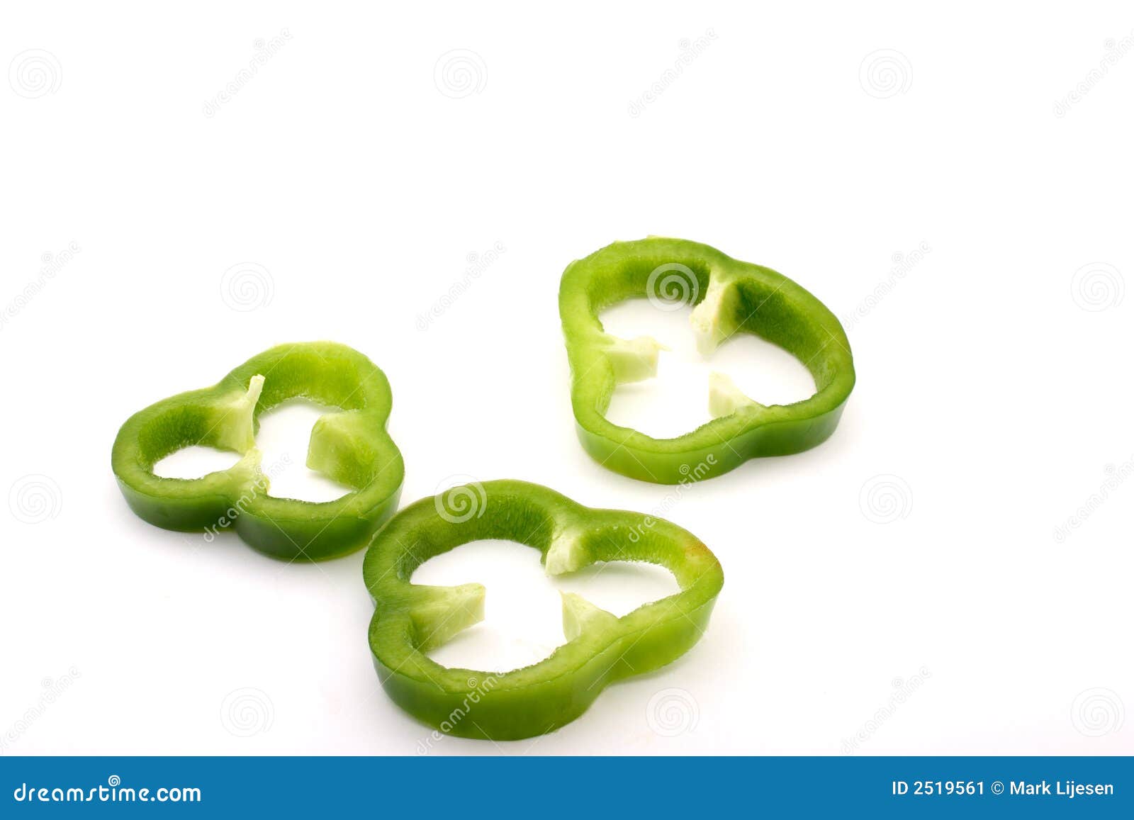 Bell pepper slices stock image. Image of white, appetizer - 2519561