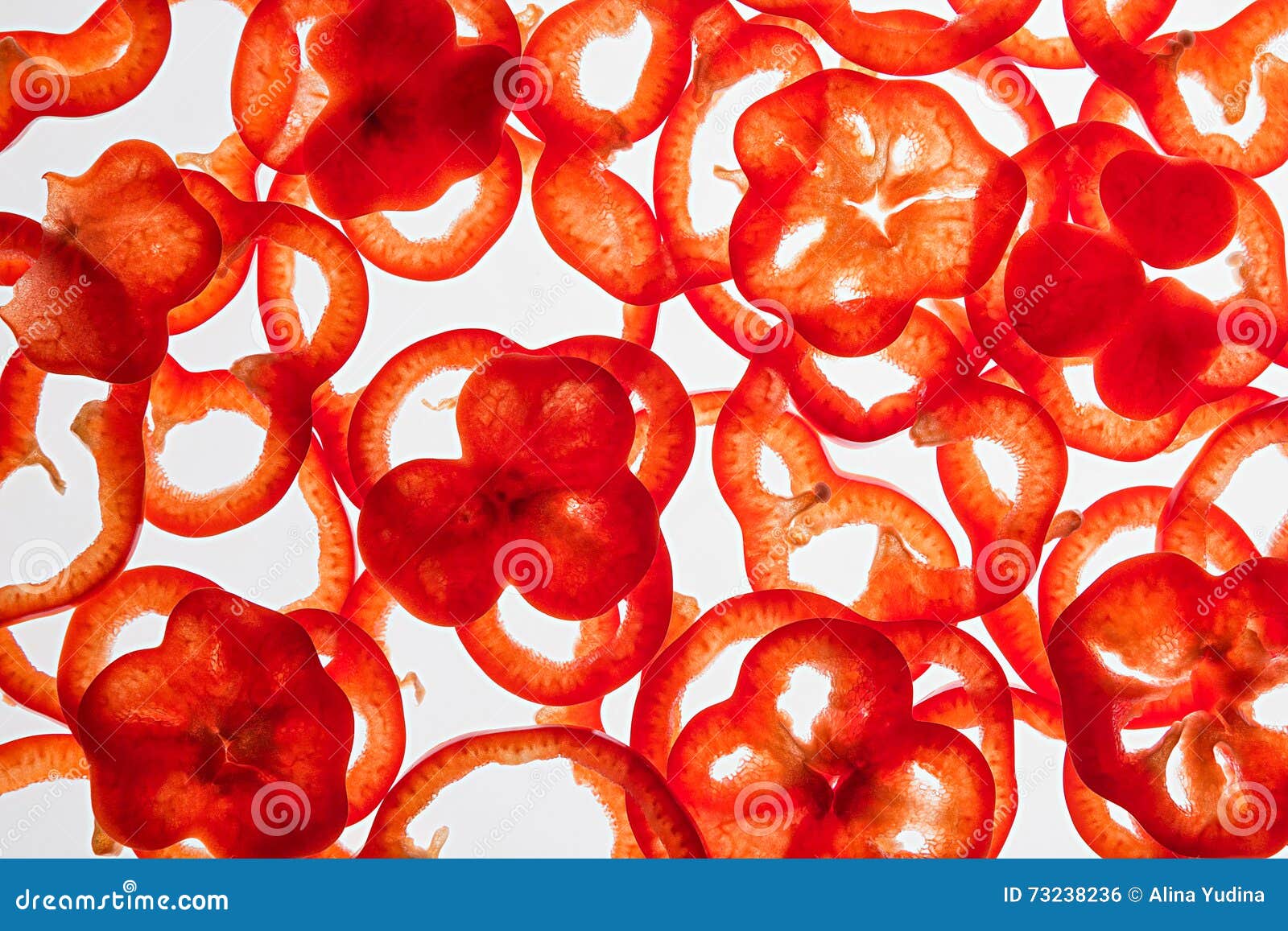 Bell Pepper Slices. Food Background. Pattern. Concept Art. Macro. Stock ...