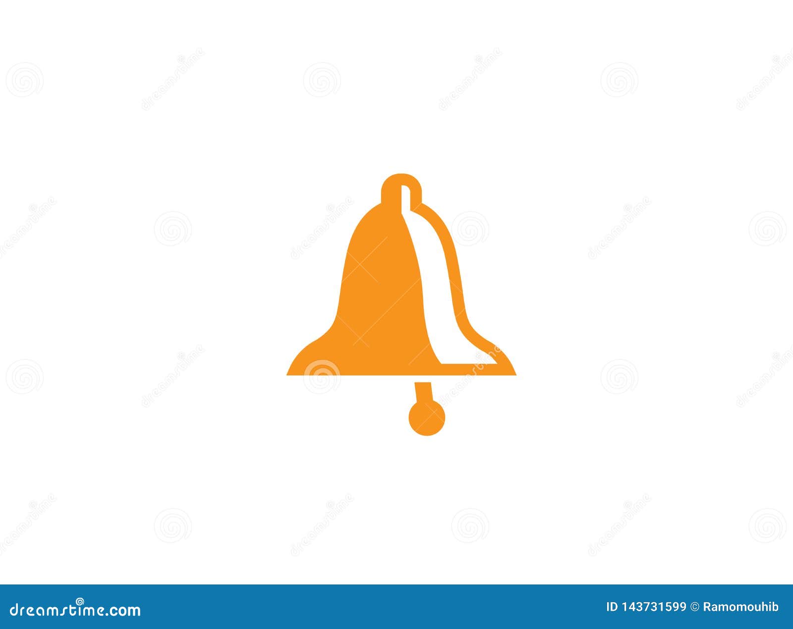 Bell Ring Golden for Logo Design Illustration Stock Illustration ...