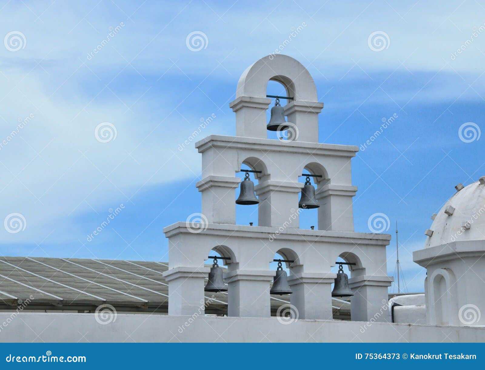 Bell Ringing on White Tower Stock Image - Image of bell, bright: 75364373