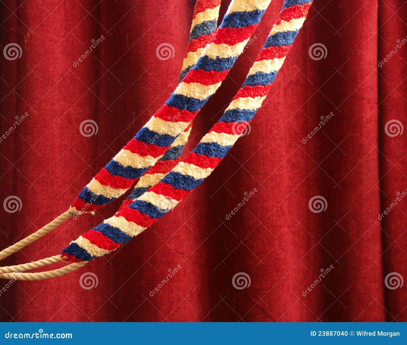 Bell ropes stock photo. Image of blue, velvet, curtain - 23887040
