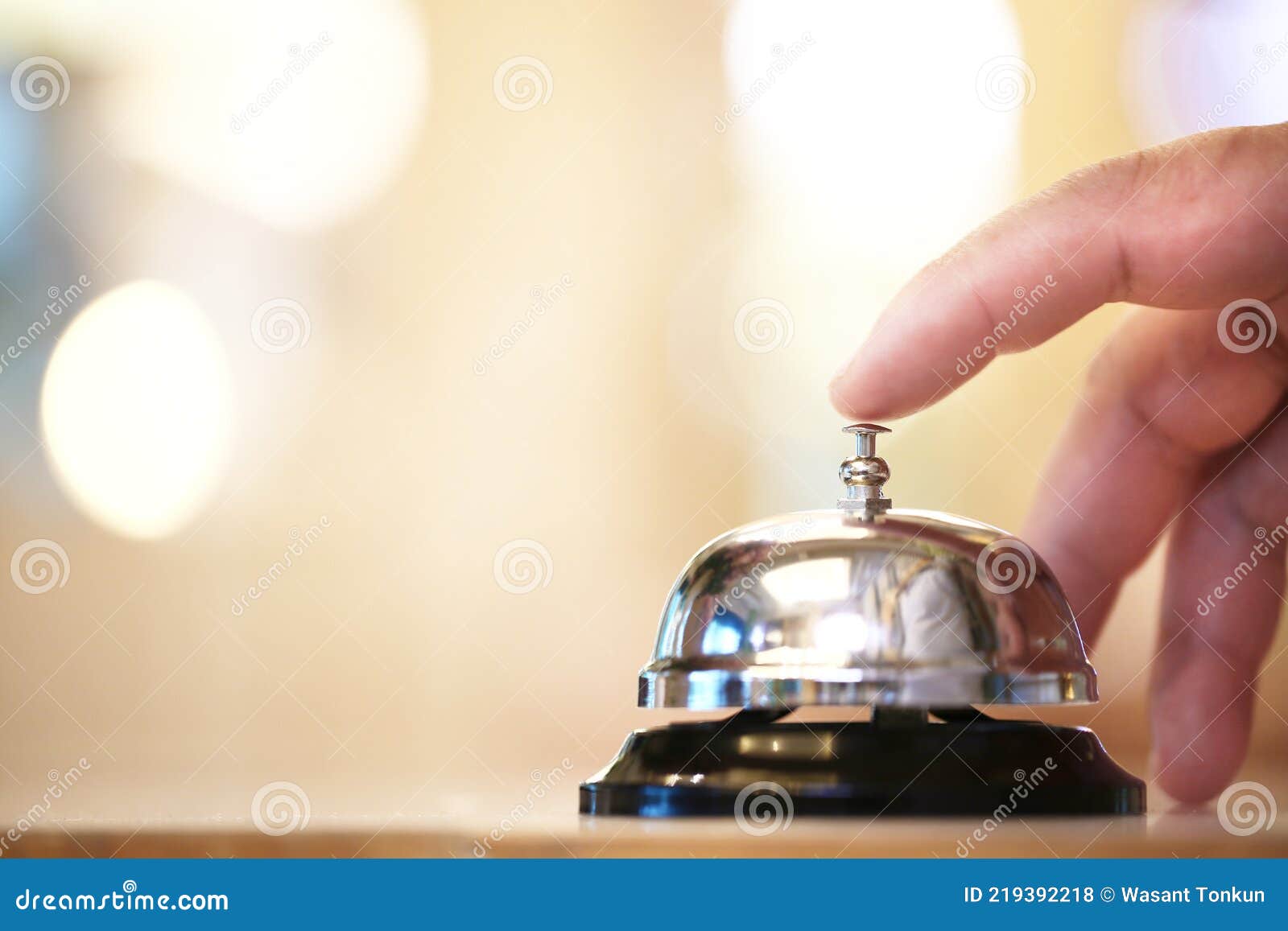 Bell for service stock photo. Image of lobby, hospitality - 219392218