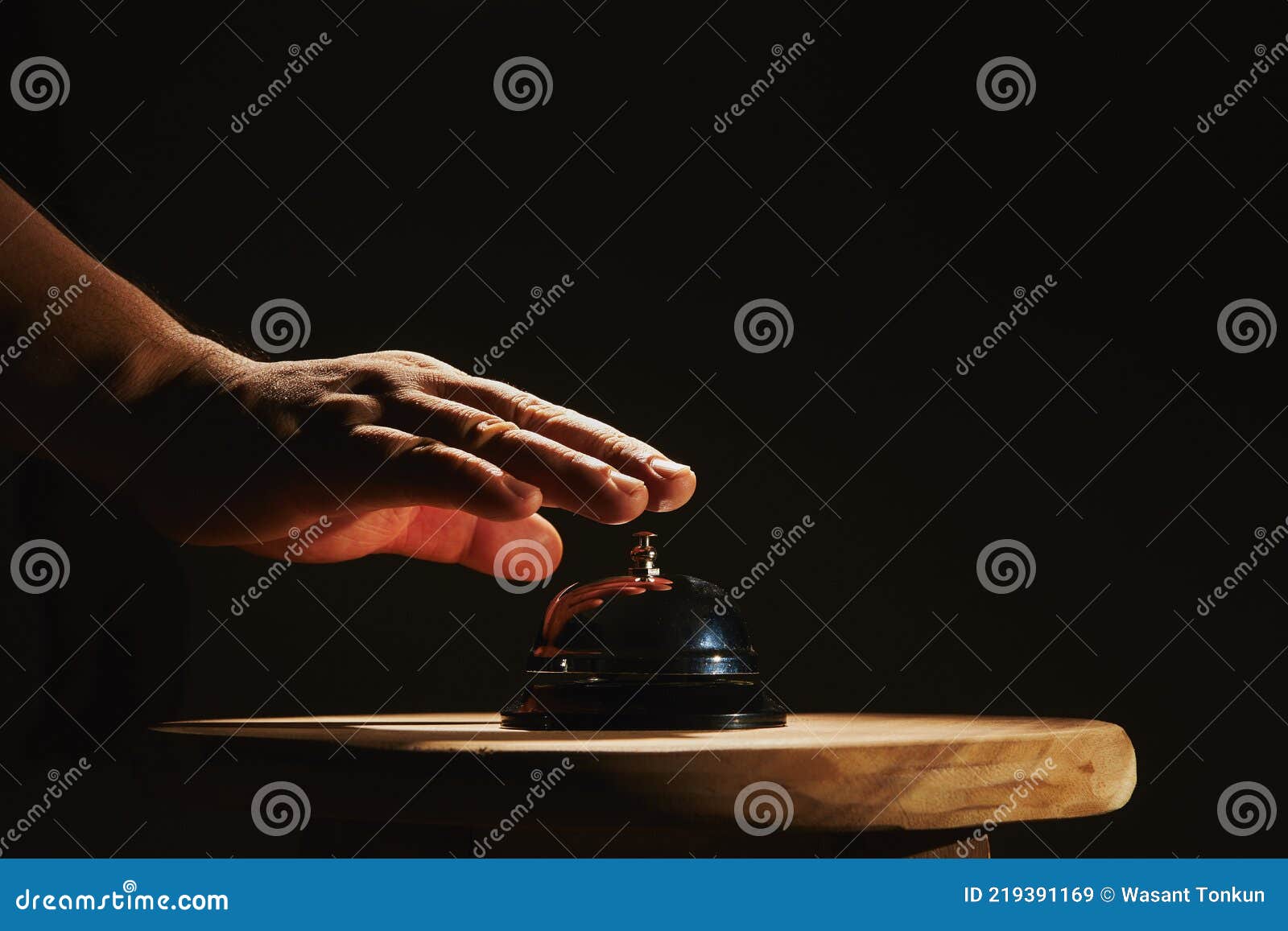 Bell for service stock image. Image of reception, hospitality - 219391169