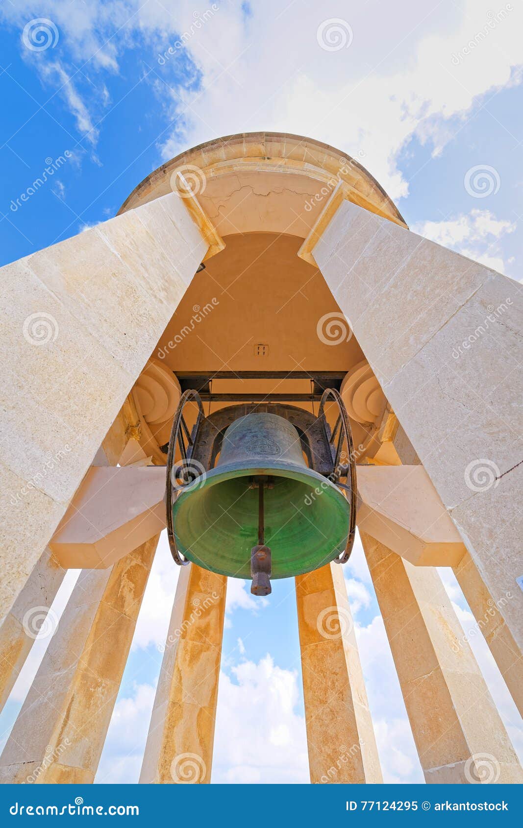 The Bell of the Siege of Malta, Particularly Stock Image - Image of ...