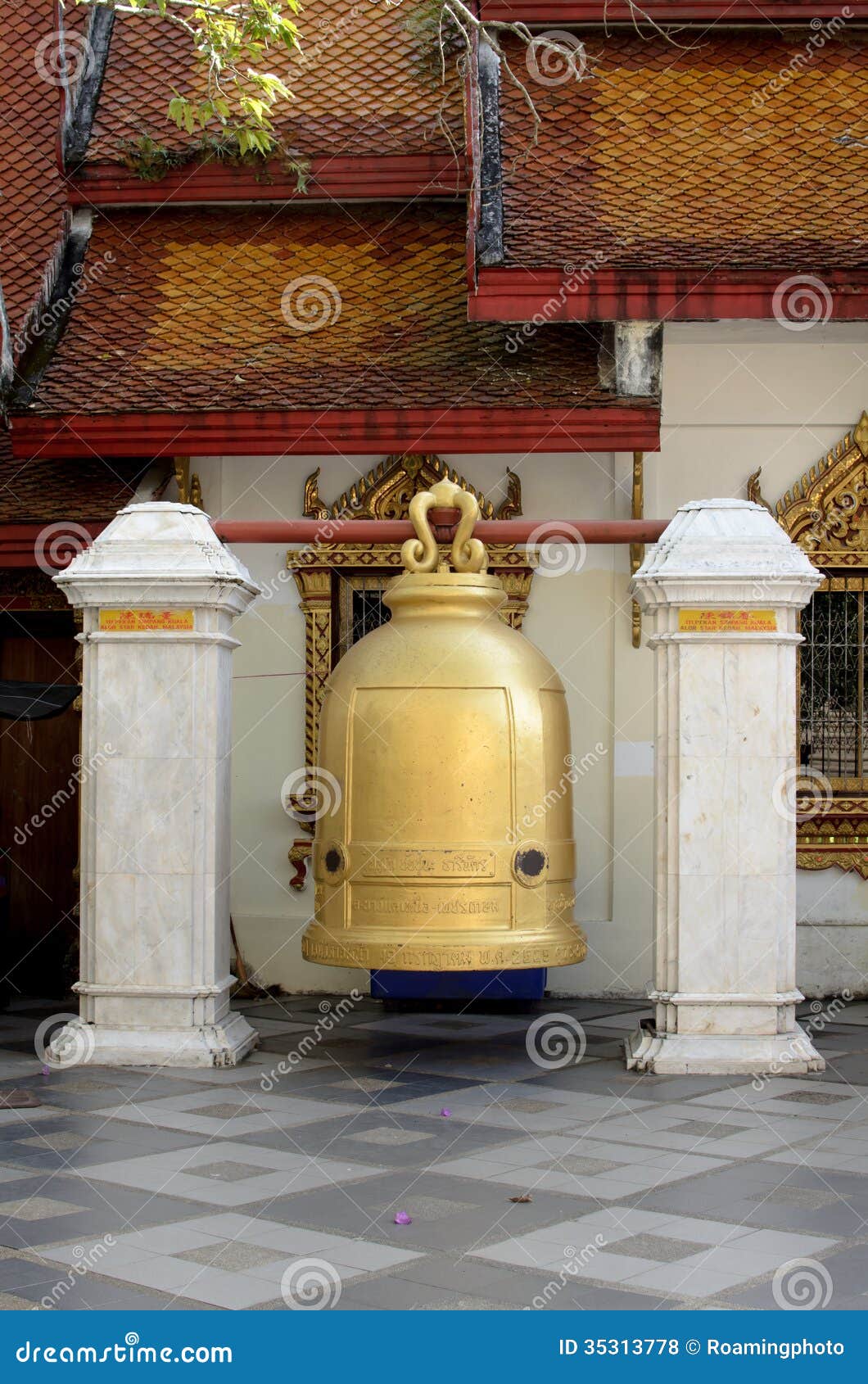 Bell stock photo. Image of large, temple, outdoors, decorative - 35313778