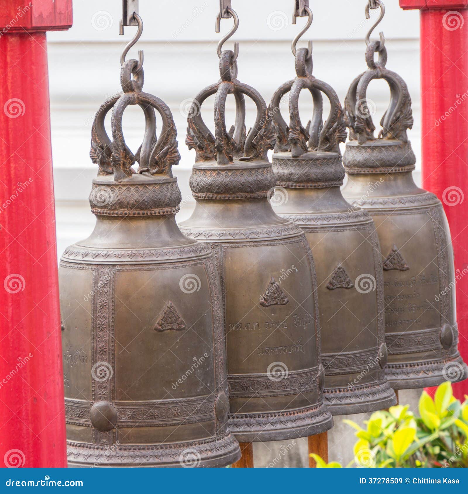 Bell in temple stock image. Image of bronze, spiritual - 37278509