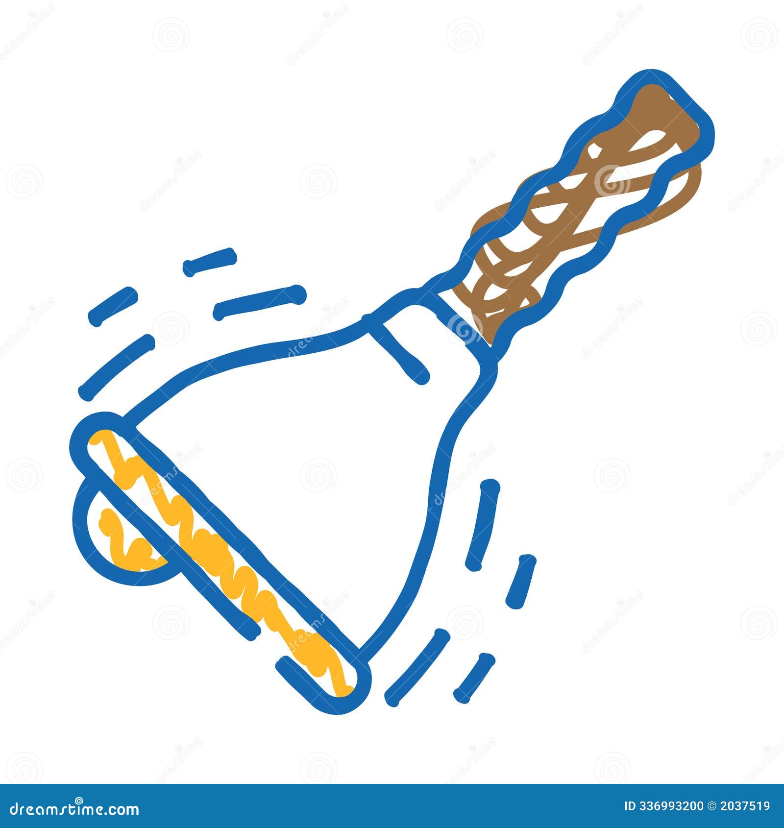Bell Tool Icon Doodle Illustration Stock Illustration - Illustration of ...