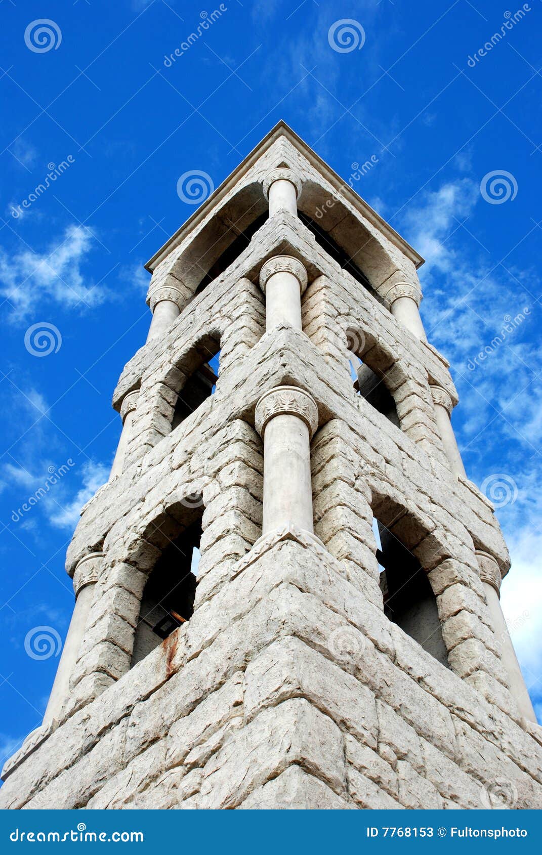 Bell tower stock image. Image of arch, blocks, bell, clear - 7768153