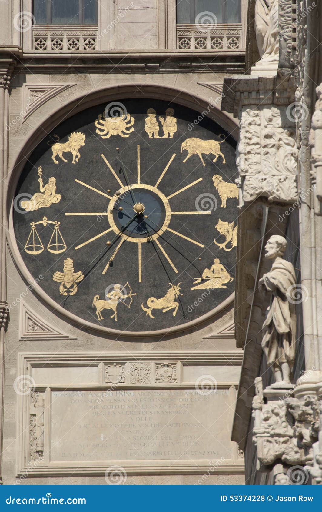 Bell Tower and Astronmical Clock in Messina Editorial Stock Photo ...