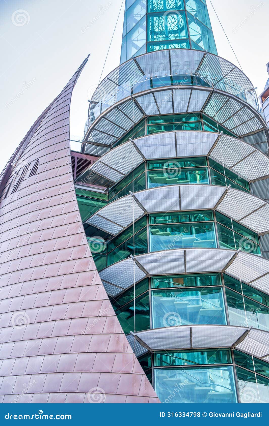 Bell Tower in Barrack Square at Sunset, Perth Stock Photo - Image of ...