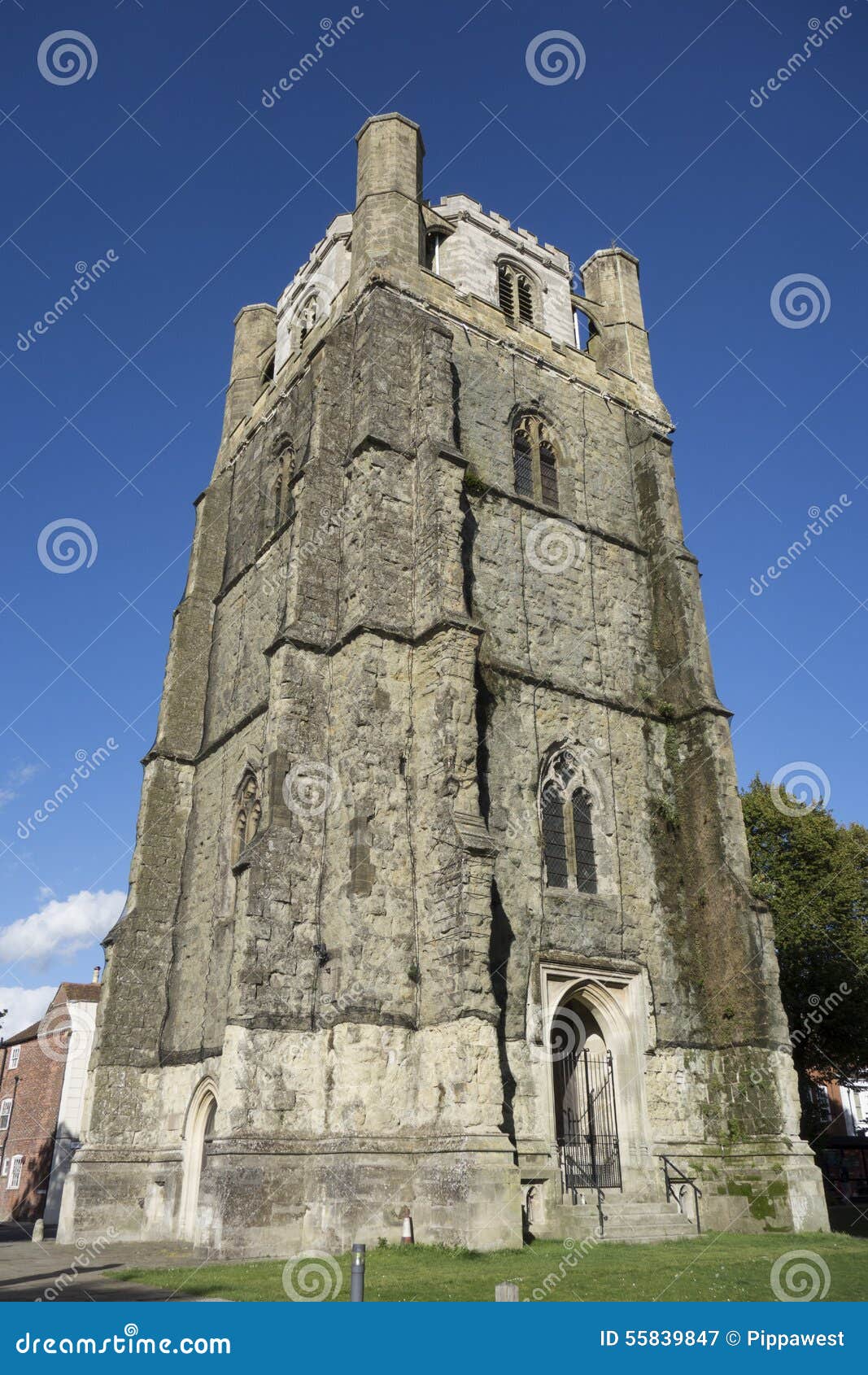 Bell Tower of the Cathedral of the Holy Trinity Stock Image - Image of ...