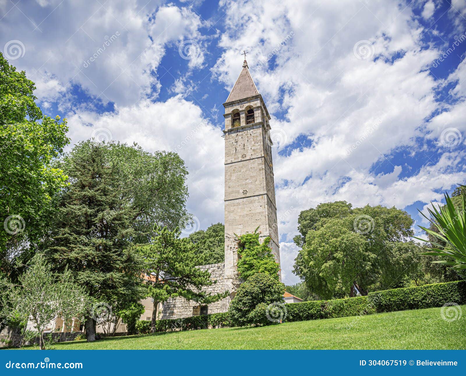 The Bell Tower and the Chapel of the Holy Arnir in Split, Croatia ...
