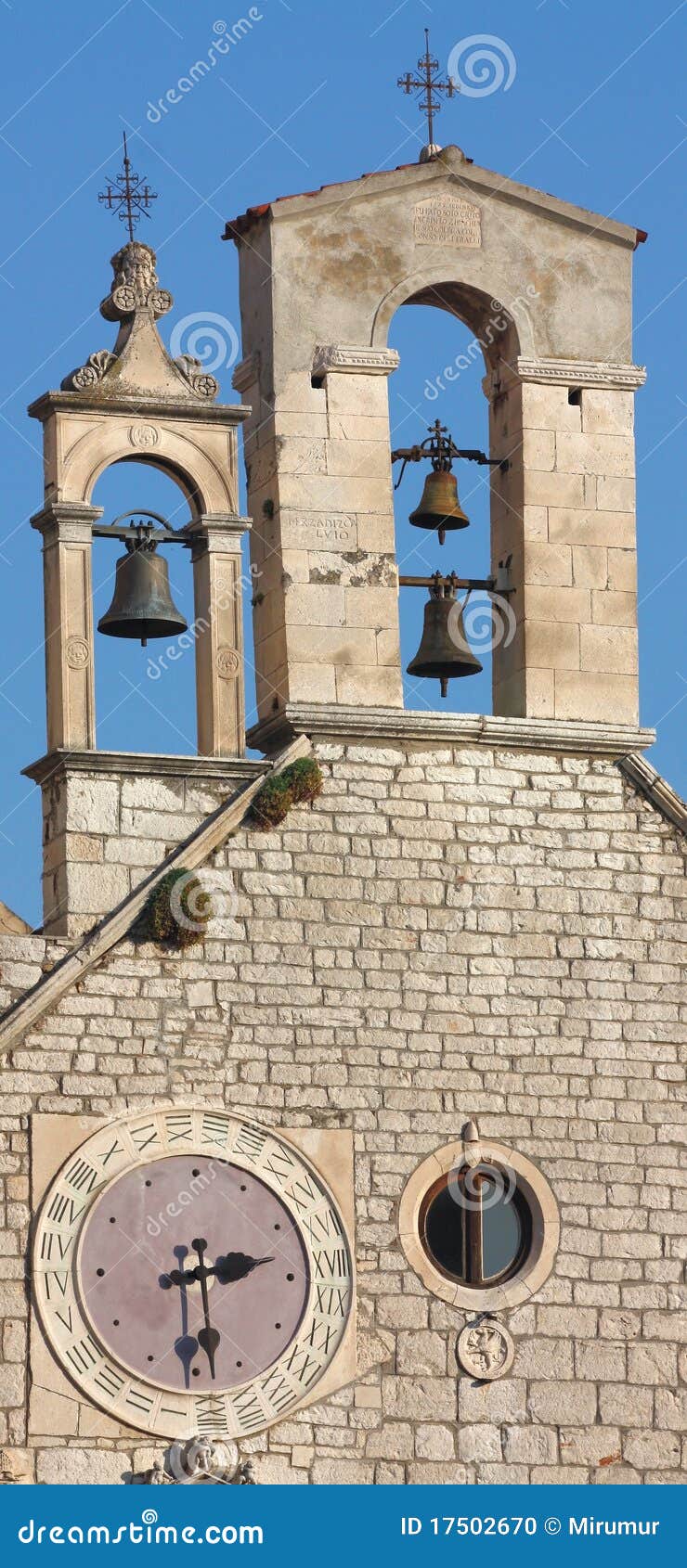 Bell tower with clock stock photo. Image of heritage - 17502670