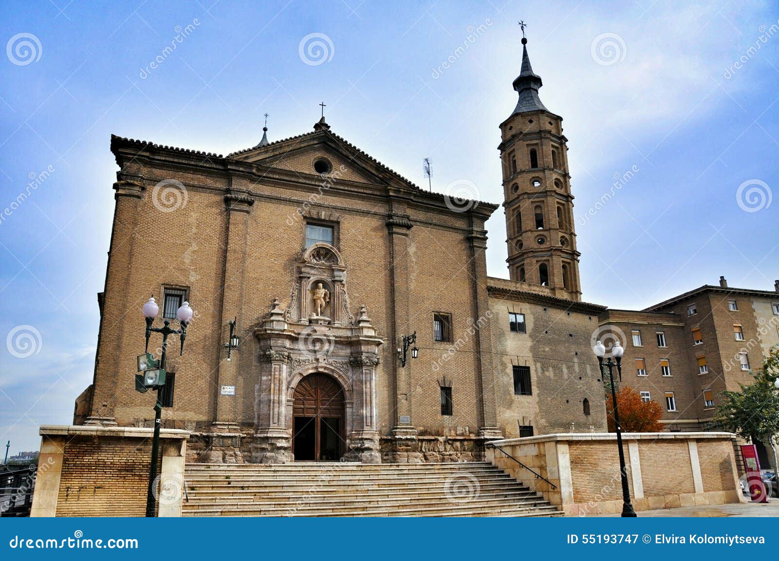 Basilica of Pilar, Zaragoza Stock Image - Image of city, famous: 55193747