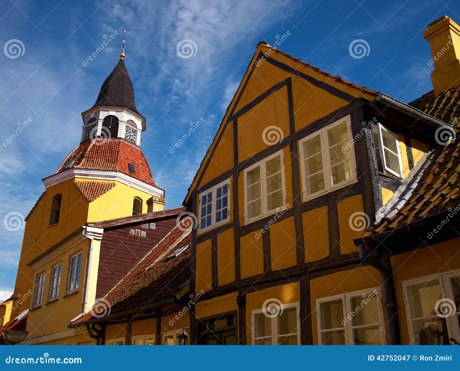 Bell Tower in Faaborg Funen Denmark Stock Image - Image of faaborg ...