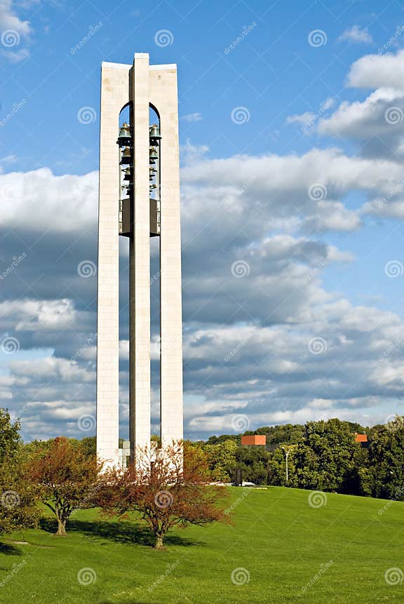 Bell Tower in Fall stock photo. Image of clouds, history - 11244822