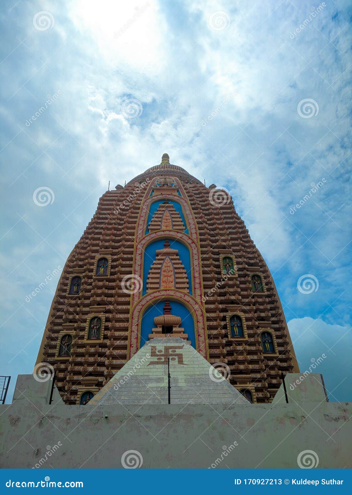 Bell Tower of Hindu God Temple Stock Image - Image of temple, tower ...