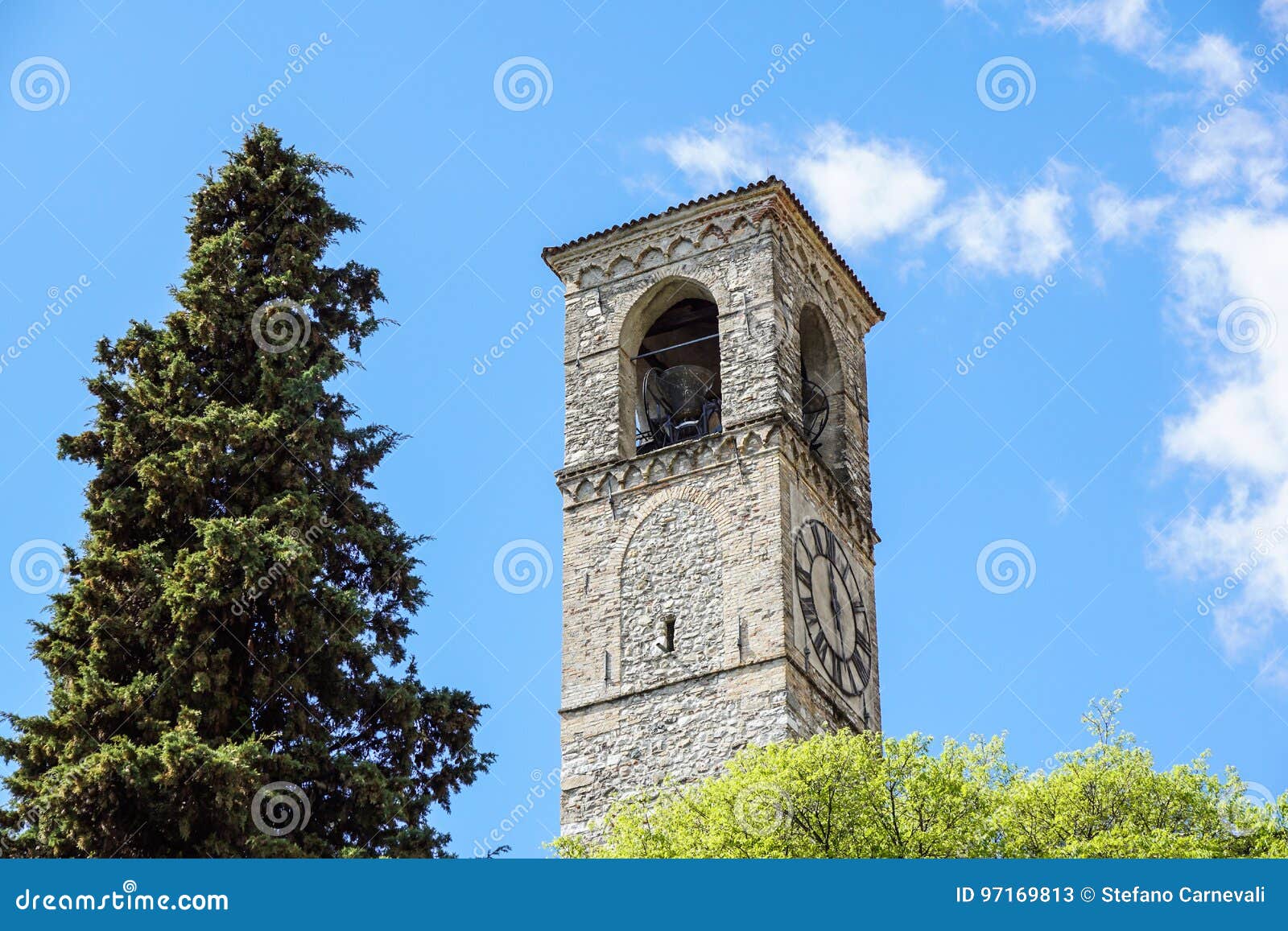 Bell Tower at Medieval C Churc Chapel Hill Stock Image - Image of ...