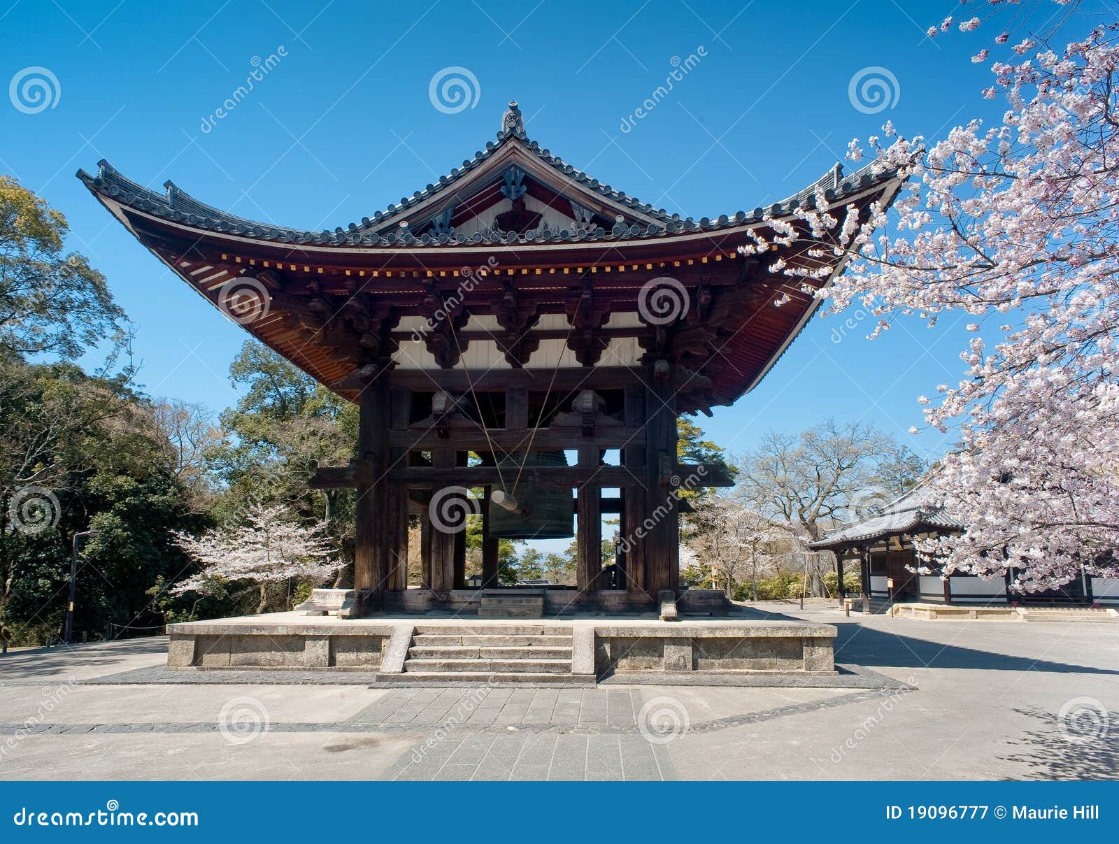Bell Tower in Nara stock image. Image of tradition, japan - 19096777