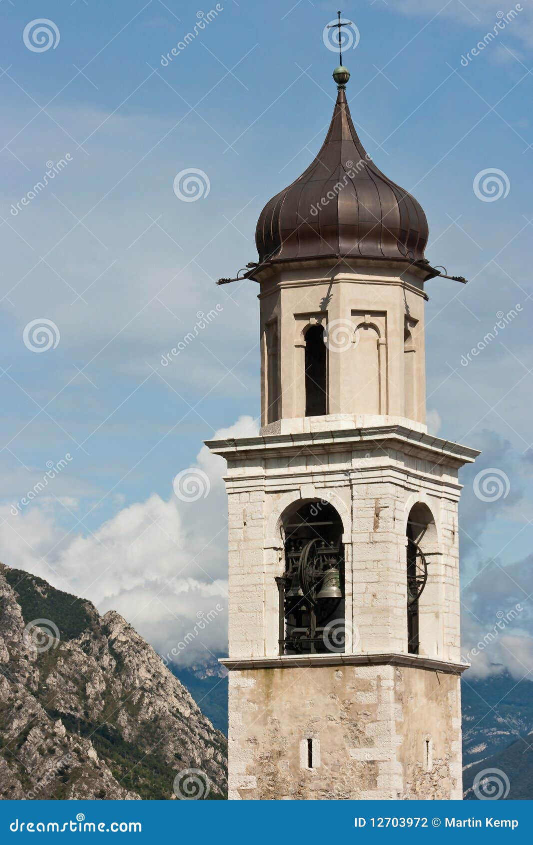 Bell Tower with Onion Dome stock photo. Image of structure - 12703972