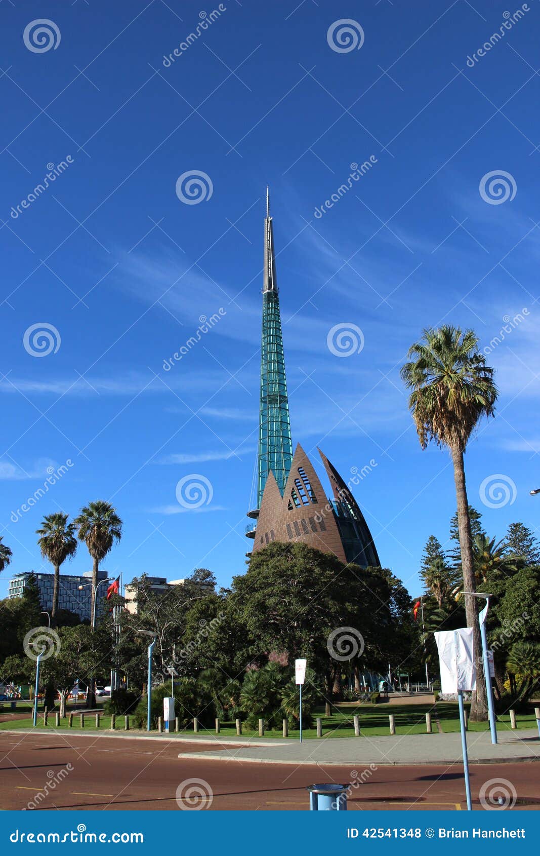 Bell Tower Perth WA stock photo. Image of barack, modern - 42541348