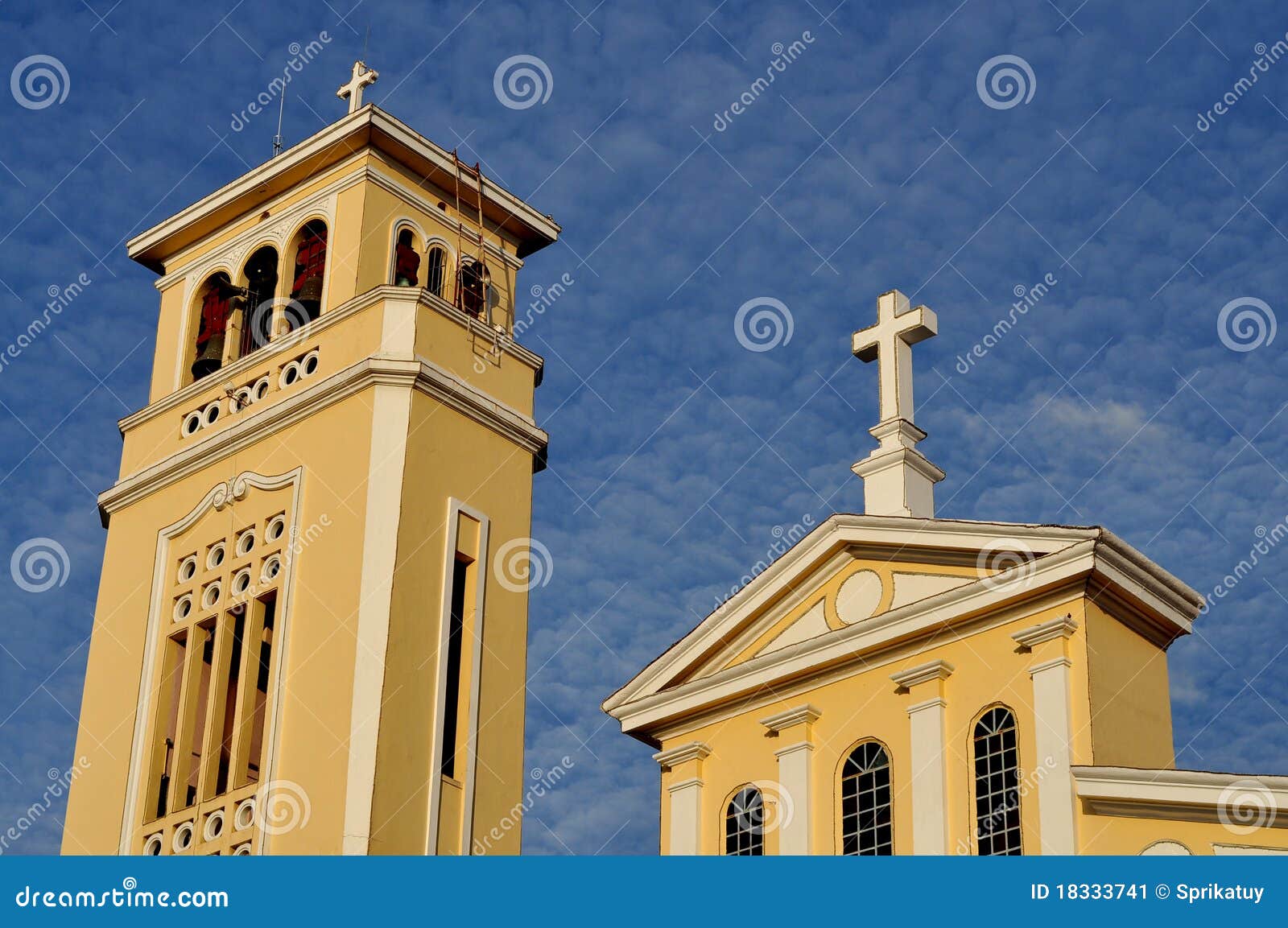 Bell Tower of the Shrine of Our Lady of Manaoag Stock Image - Image of ...