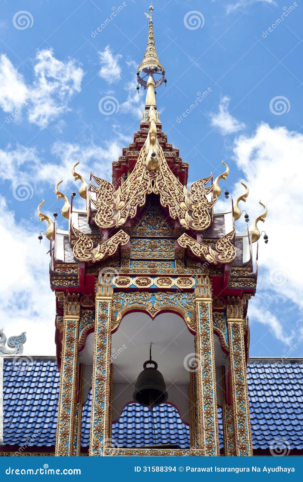 Bell tower. stock photo. Image of gable, golden, ancient - 31588394