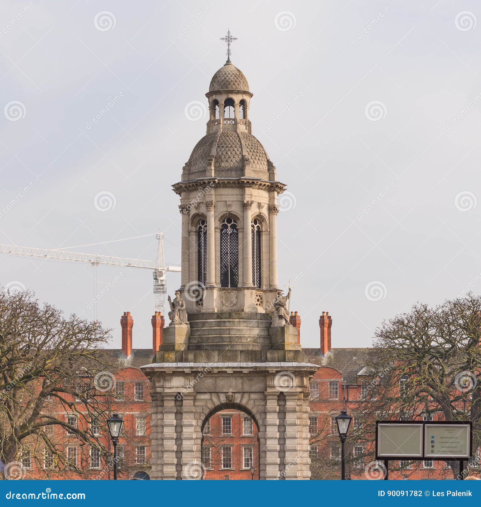 Bell Tower at the Trinity College in Dublin Editorial Photography ...